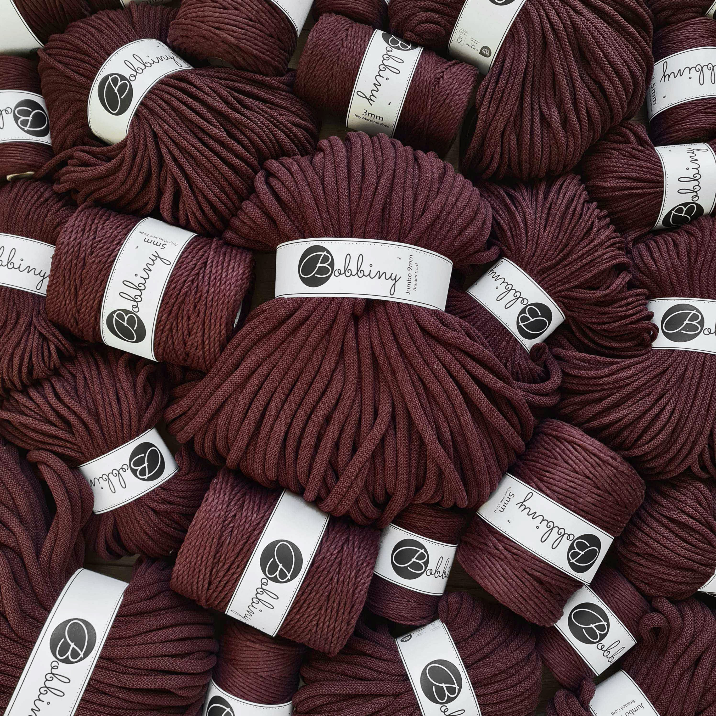 BOBBINY USA | Shop Macramé Cotton Cords - Braided, Twisted, 3 Ply ...