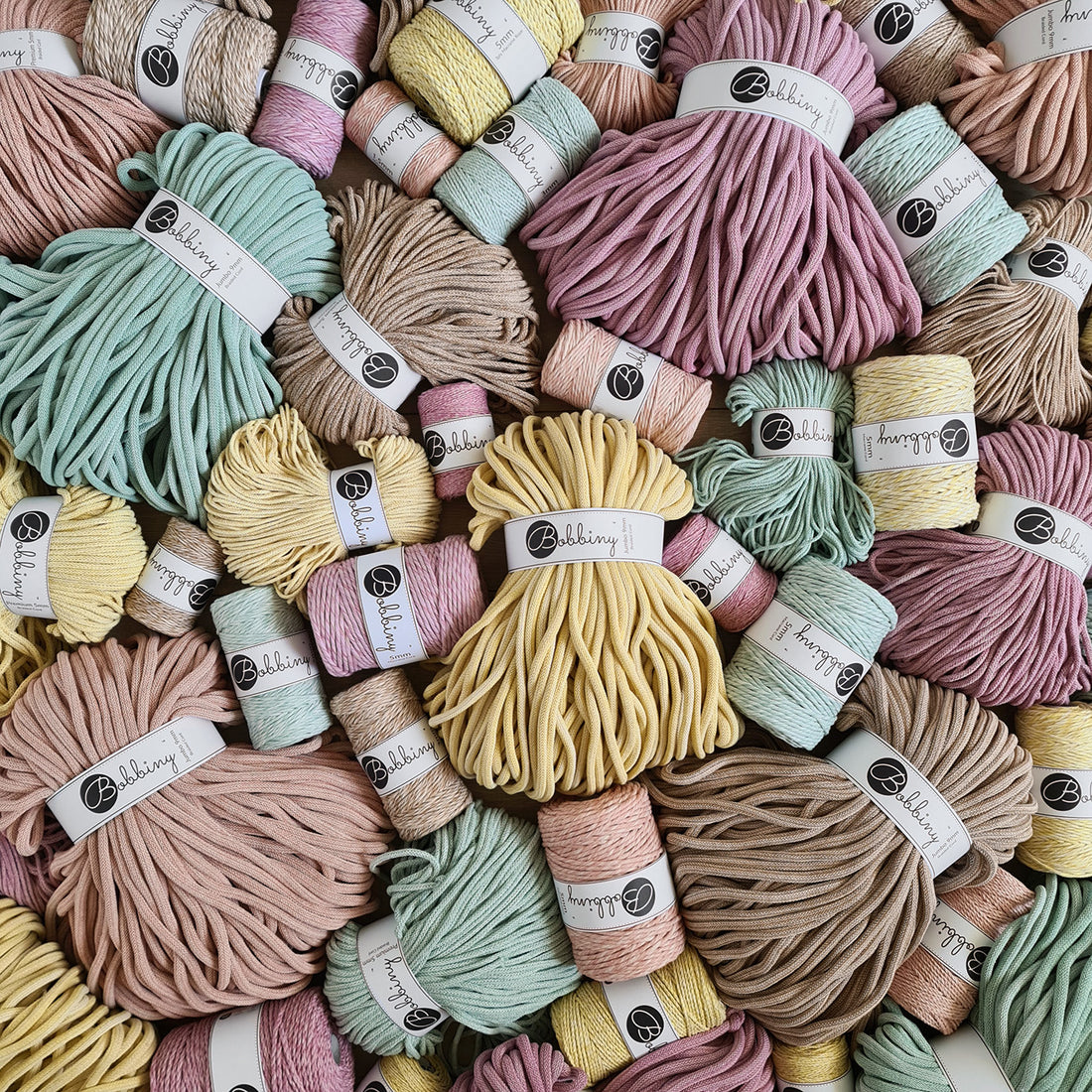BOBBINY USA | Shop Macramé Cotton Cords - Braided, Twisted, 3 Ply ...